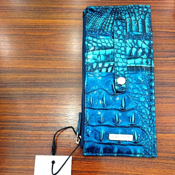 Brahmin | Bags | Brahmin Credit Card Wallet Colorblue | Poshmark